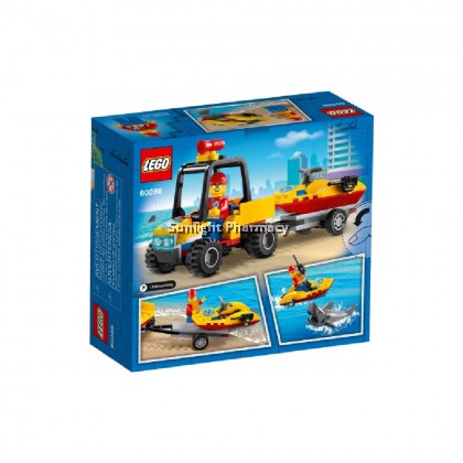 Lego City Beach Rescue Atv 5+Yrs #60286