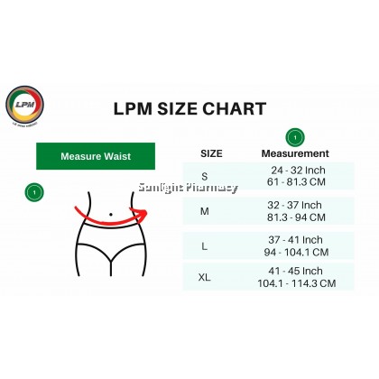 LPM SUPPORT ABDOMINAL BINDER (BLACK) #LPM908 - ALL SIZES