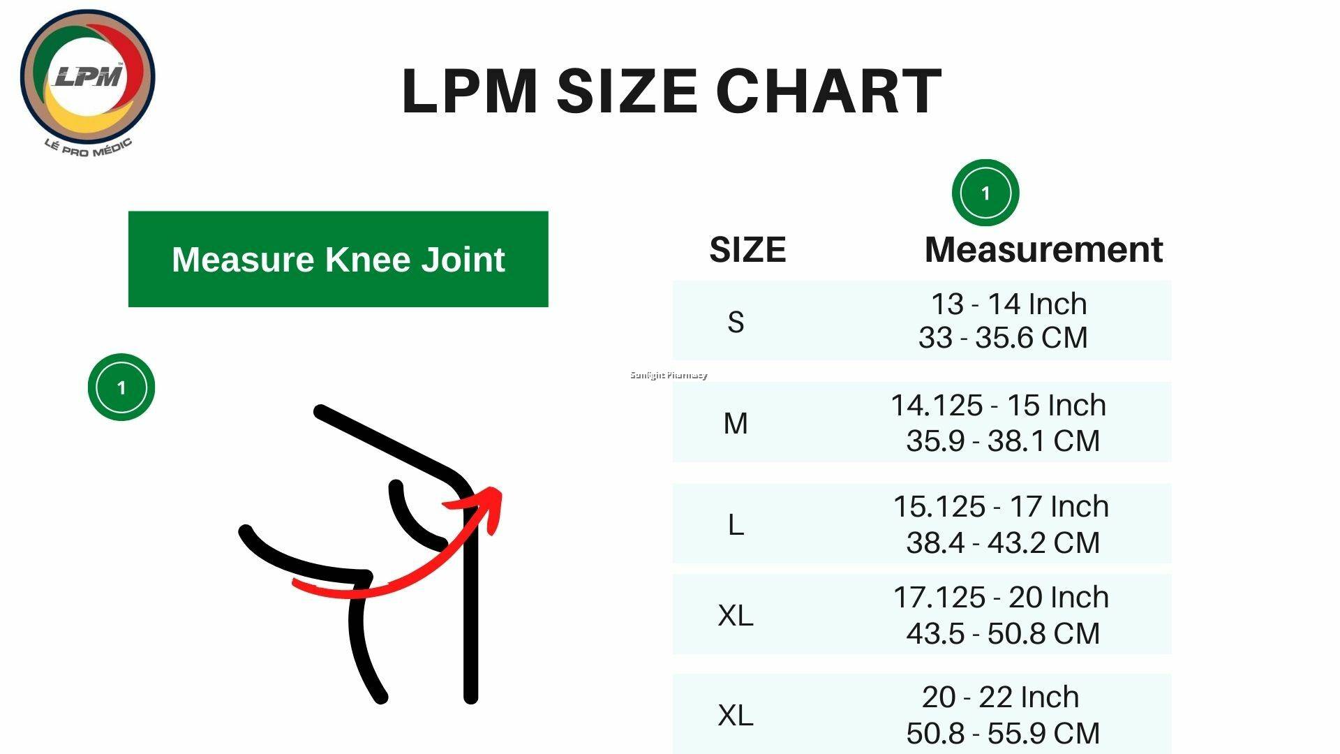 LPM ELASTIC KNEE SUPPORT CLOSED PATTELA #LPM706 - ALL SIZES