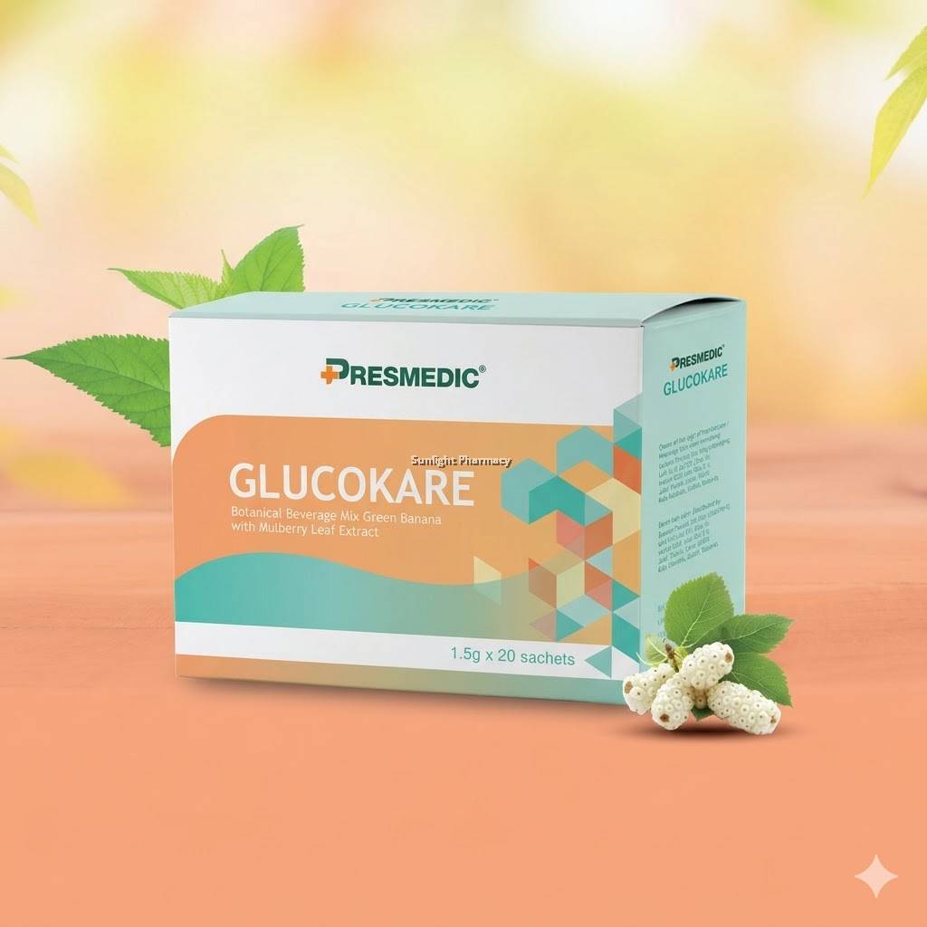 Presmedic Glucokare 11.5g x 20 Sachet - Blood Sugar Support Milk Powder ...