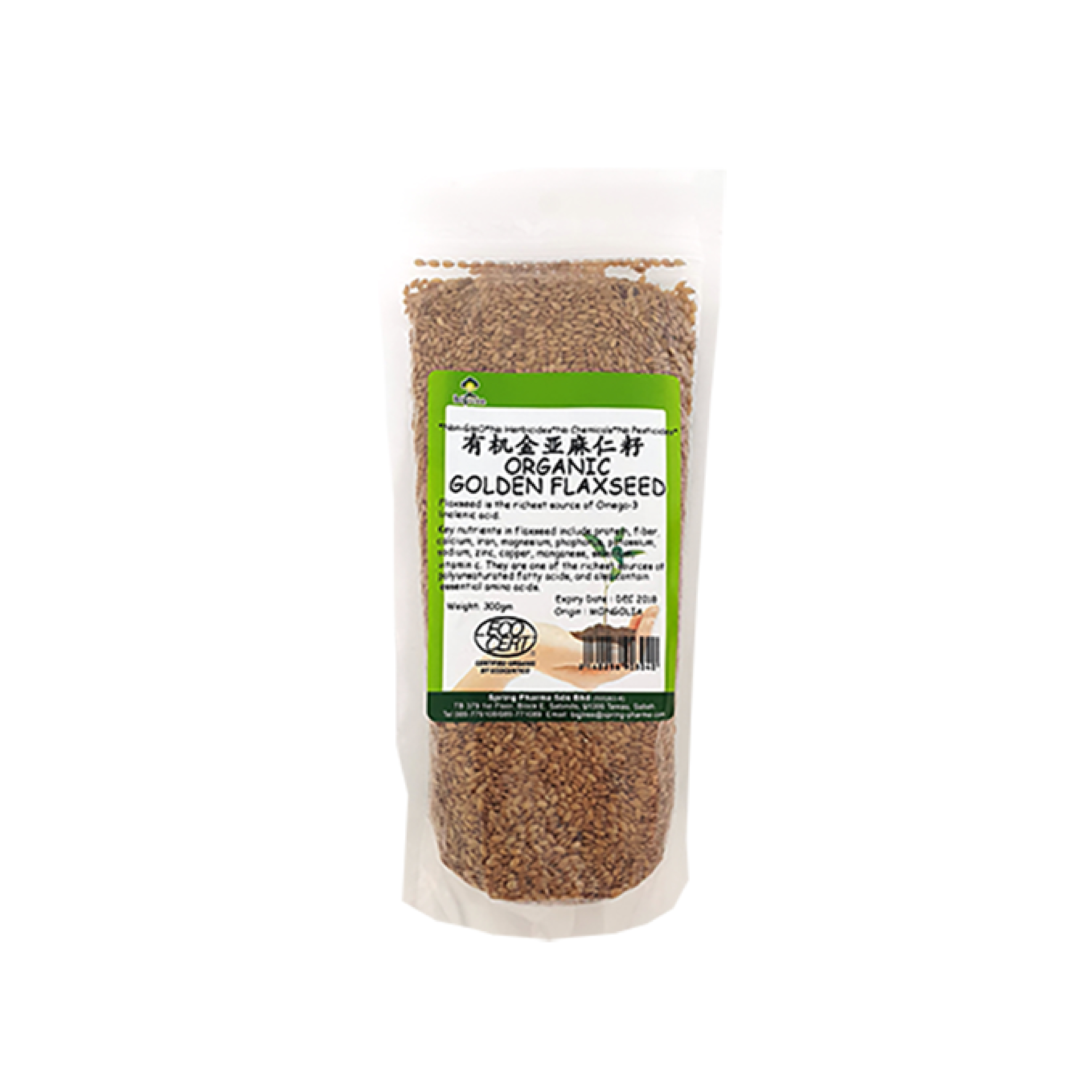 Bigtree Organic Golden Flaxseed 300G