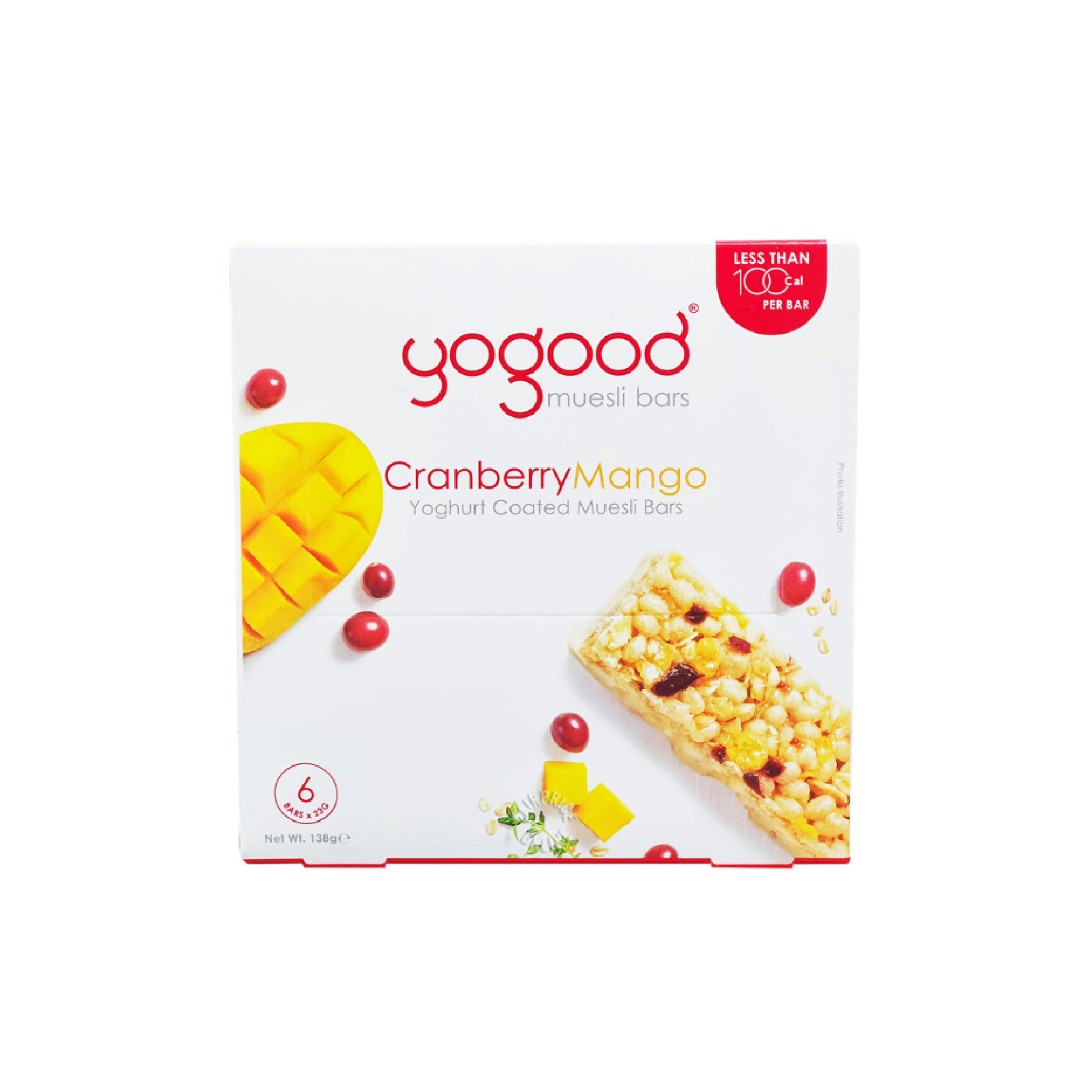 Yogood Cranberry Mango Yoghurt Muesli Bar 6'Sx23G