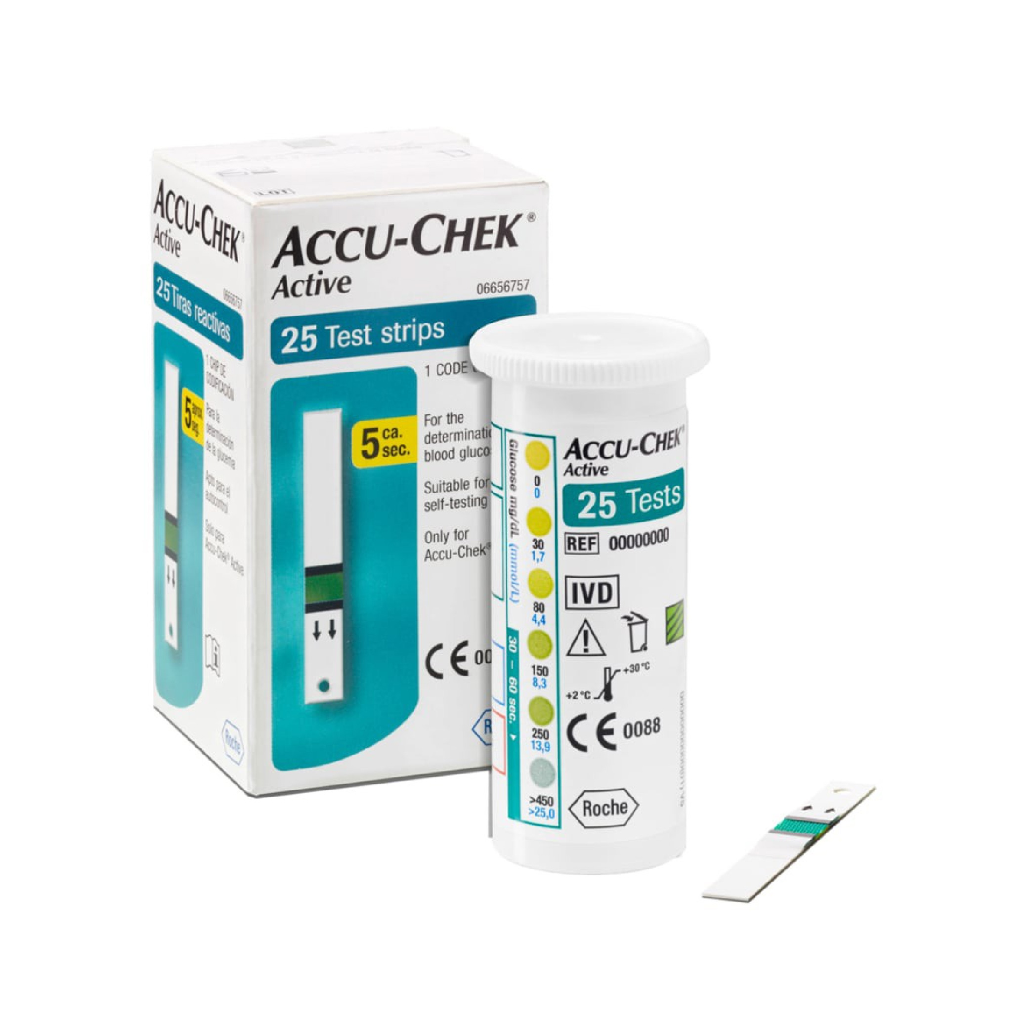 Accu Chek Active Test Strips 25 S 07124155 Accu Chek Active Test Strips 25 S 07124155